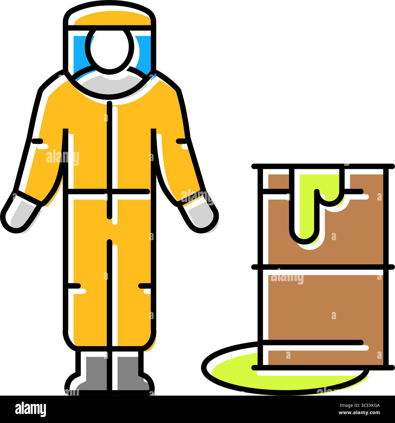 Gamma radiation suit Stock Vector Images - Alamy