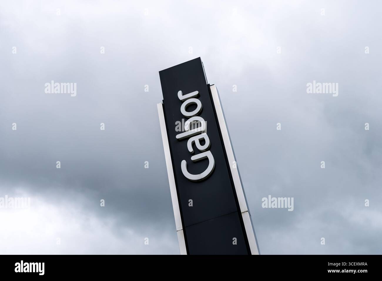 Rosenheim, Germany. 28th July, 2025. The lettering and logo of Gabor ...