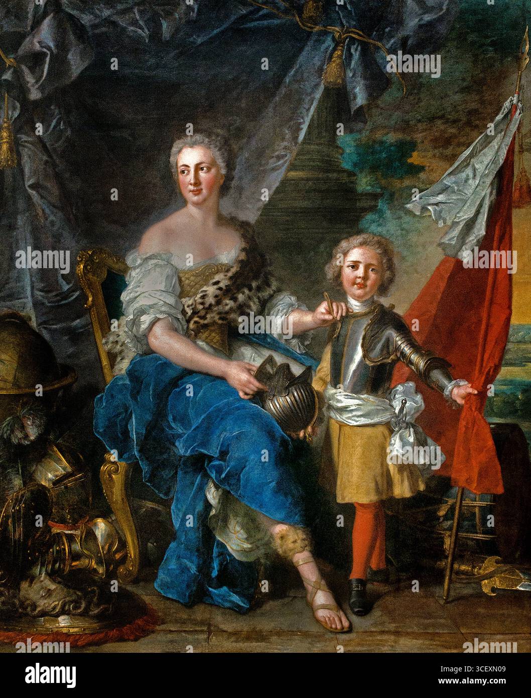 Jean Marc Nattier 1685-1766 Paris. The Duchess of Lambesc and her ...
