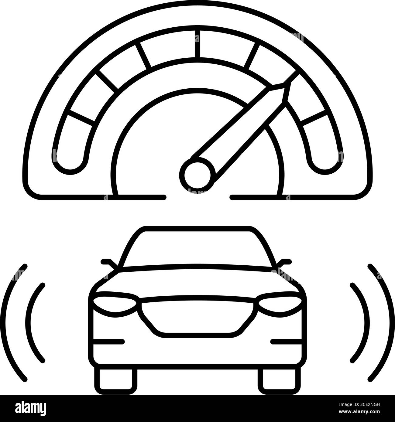 Adaptive cruise control Stock Vector Images - Alamy