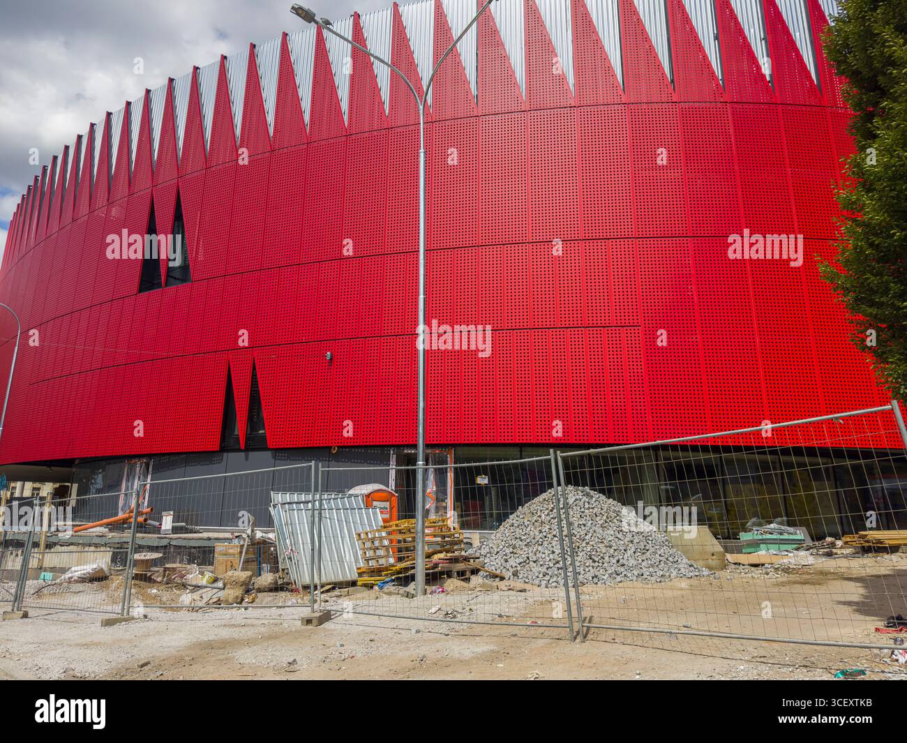 Construction site of the Horacka multifunctional arena in Jihlava ...