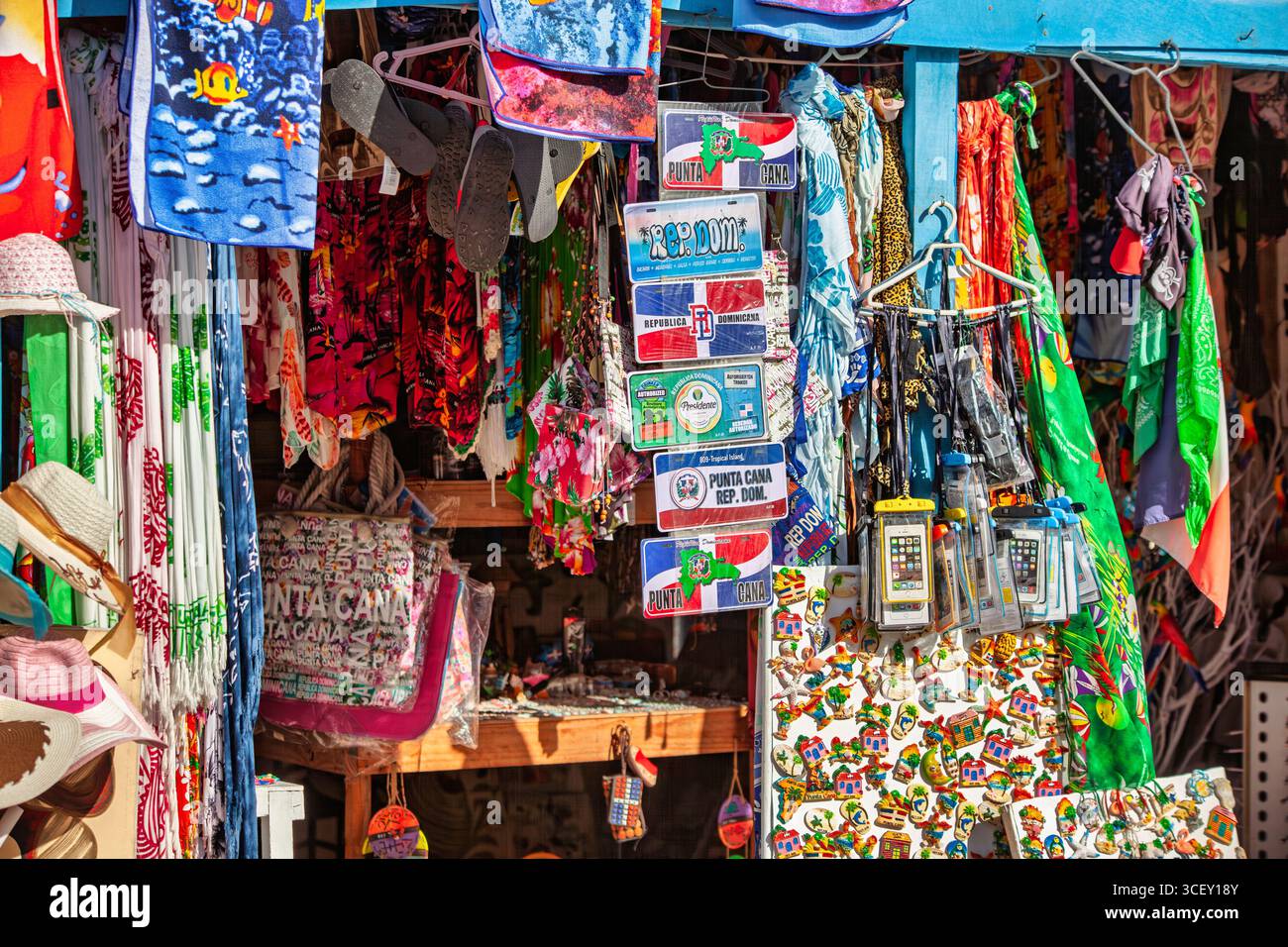 Bayahibe, dominican republic 19 august 2025: vibrant display of ...