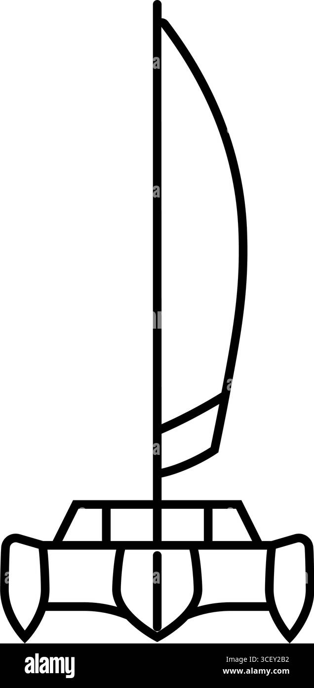 Sailing trimaran Black and White Stock Photos & Images - Alamy