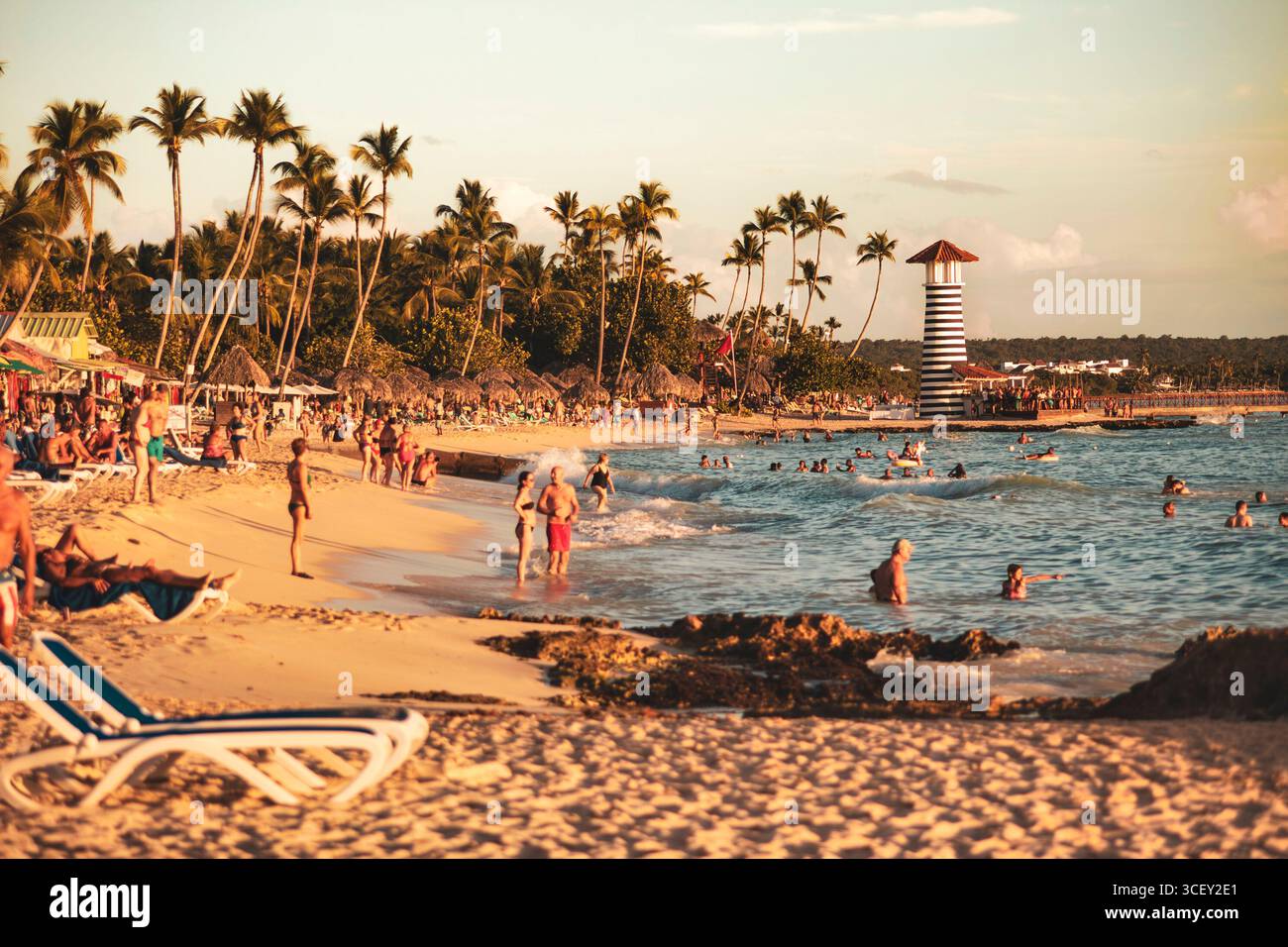 Dominicus, dominican republic 20 august 2025: tourists relaxing ...