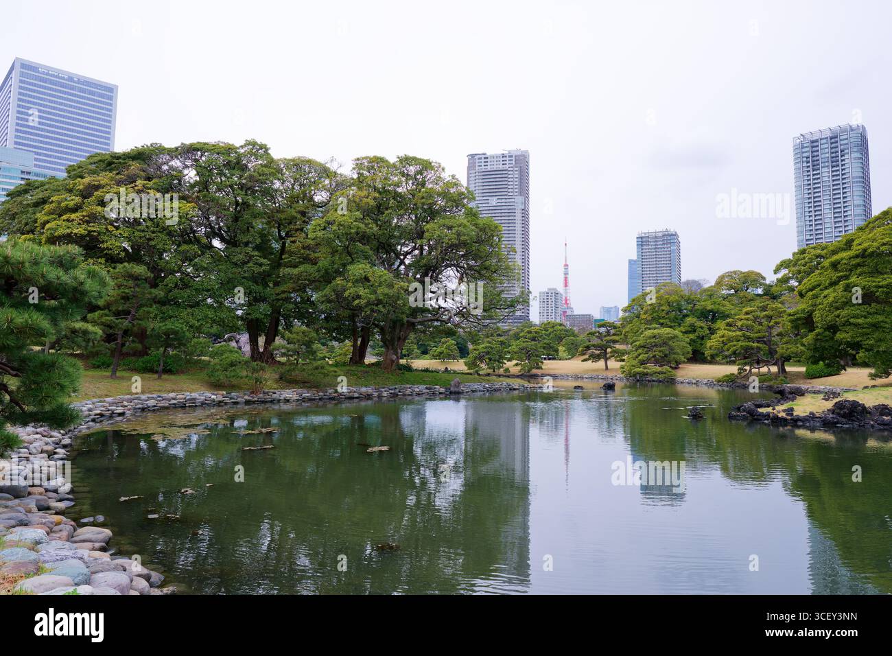 Hamarikyu Gardens in early summer, Tokyo (Sakura Season） Stock Photo ...