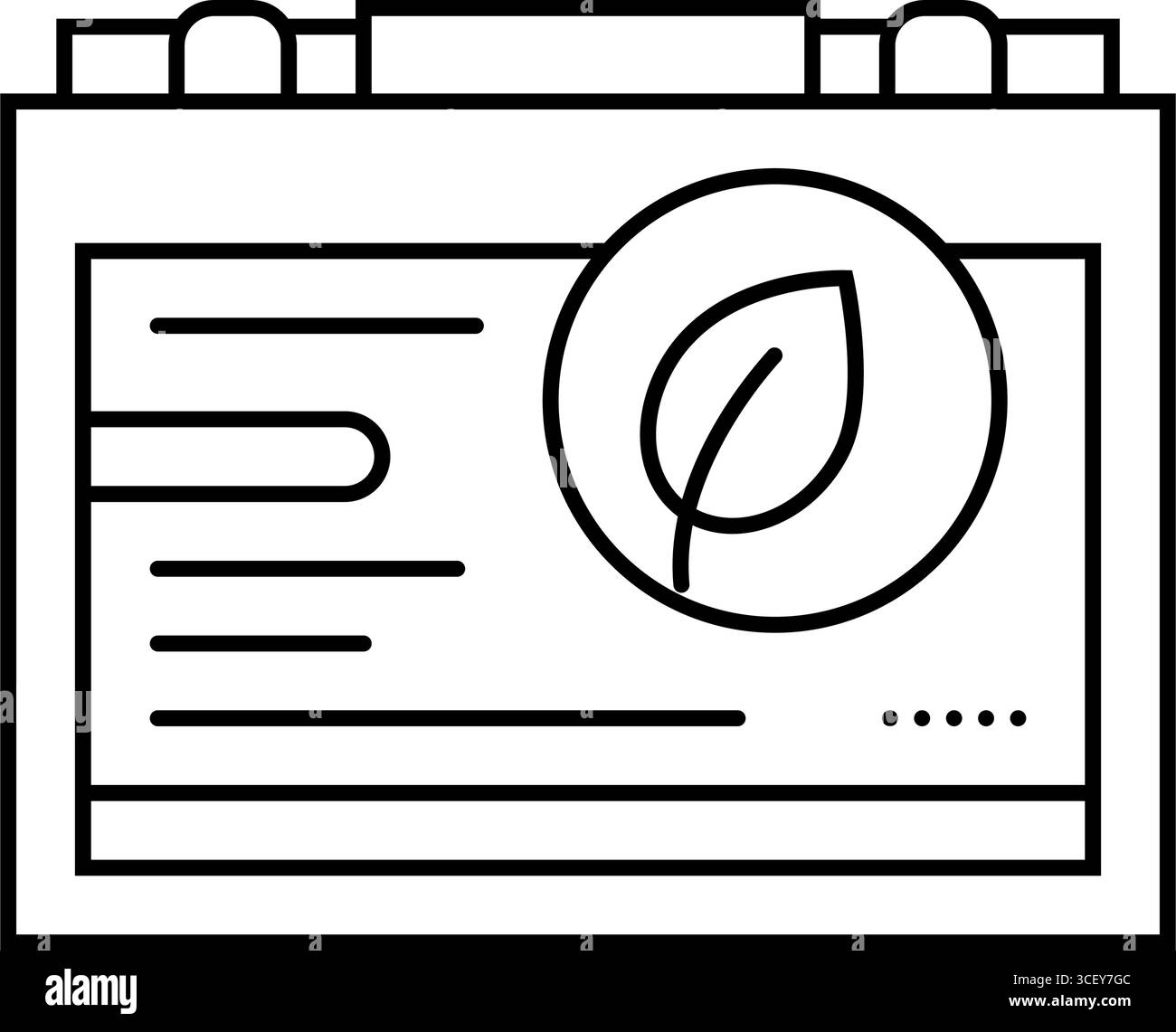 Natural green ecofriendly vector Black and White Stock Photos & Images ...