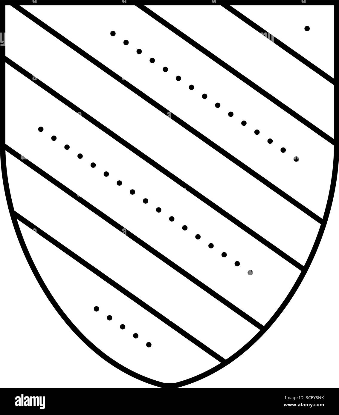 coat arms medieval heraldry line icon vector illustration Stock Vector ...