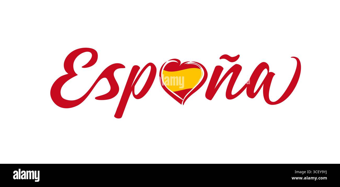 Spain welcome word text Stock Vector Images - Alamy