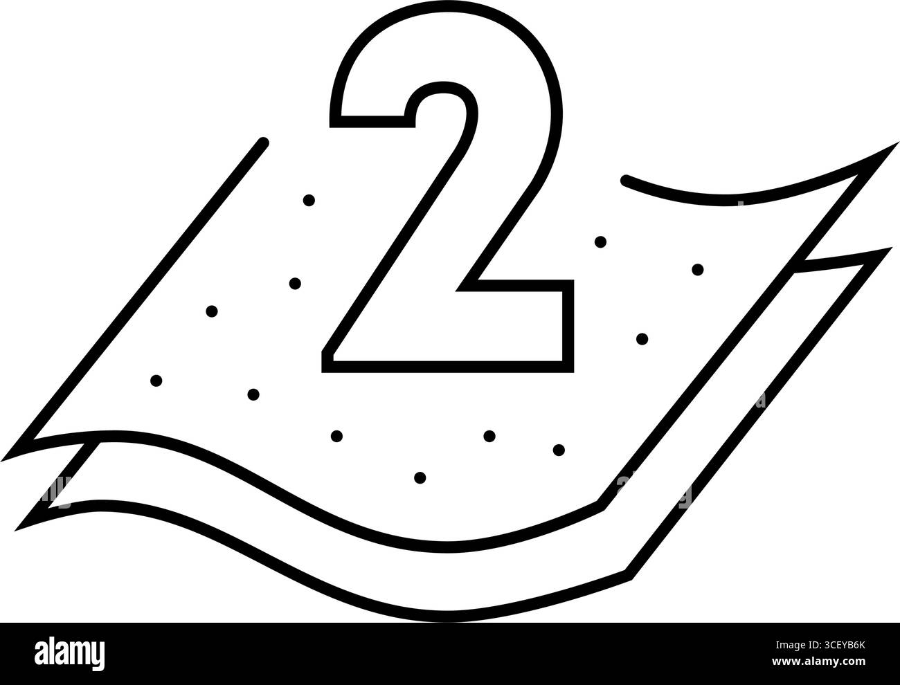 two ply toilet paper line icon vector illustration Stock Vector Image ...