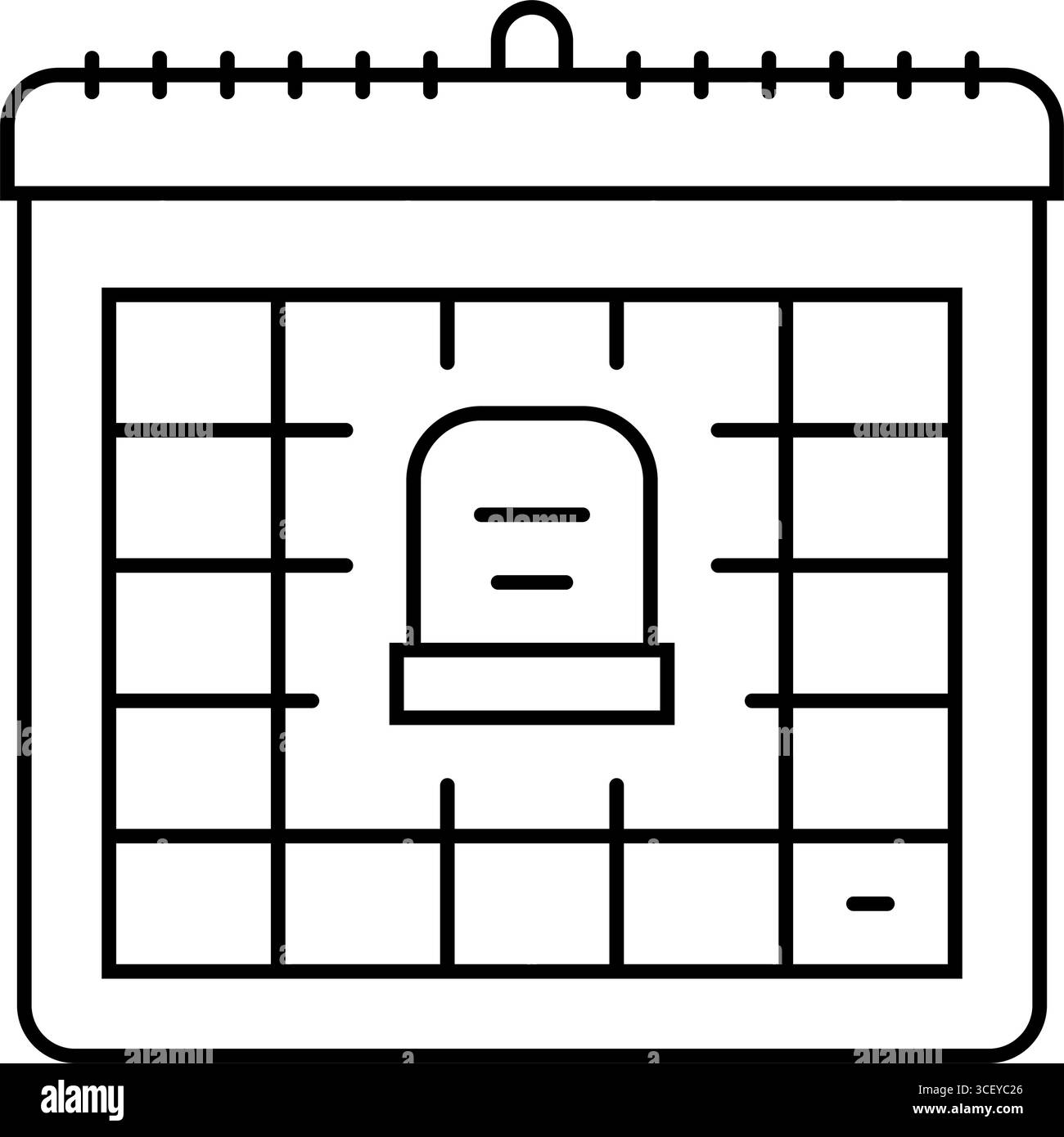 Death date icon Black and White Stock Photos & Images - Alamy