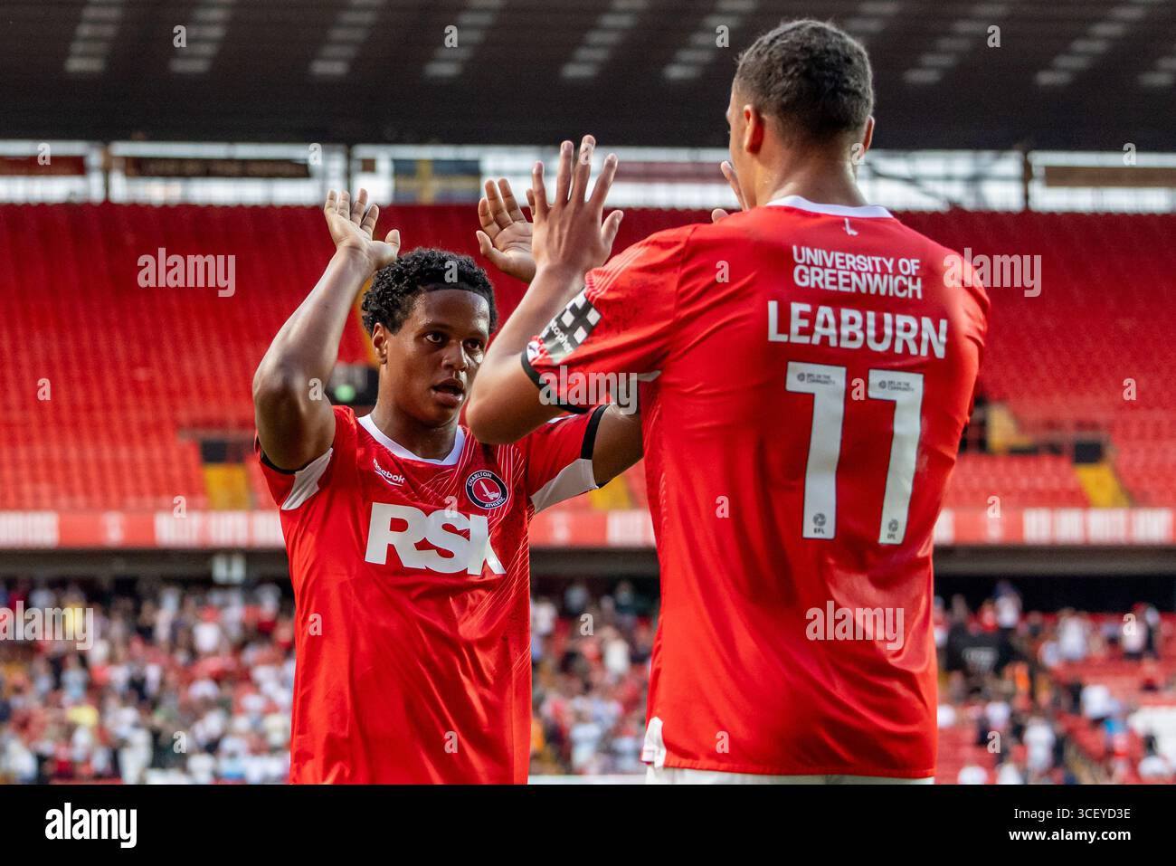 Goal scores shoots celebration football hi-res stock photography and ...