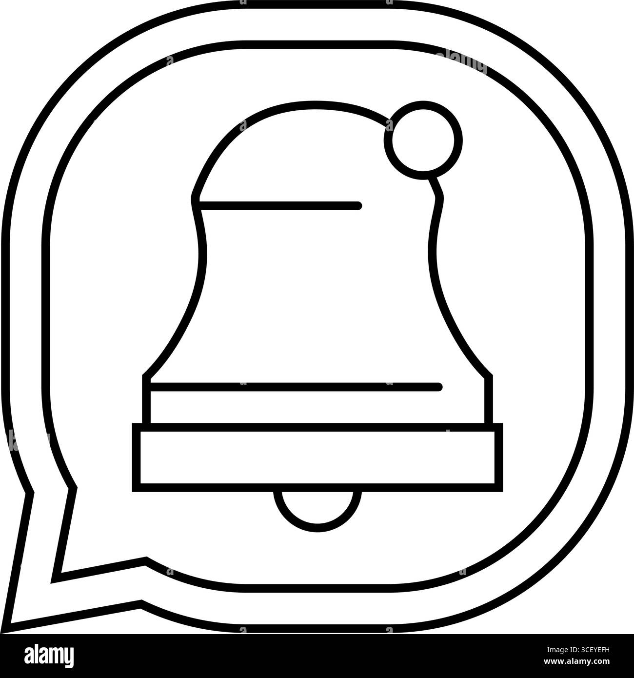 smart notifications line icon vector illustration Stock Vector Image ...