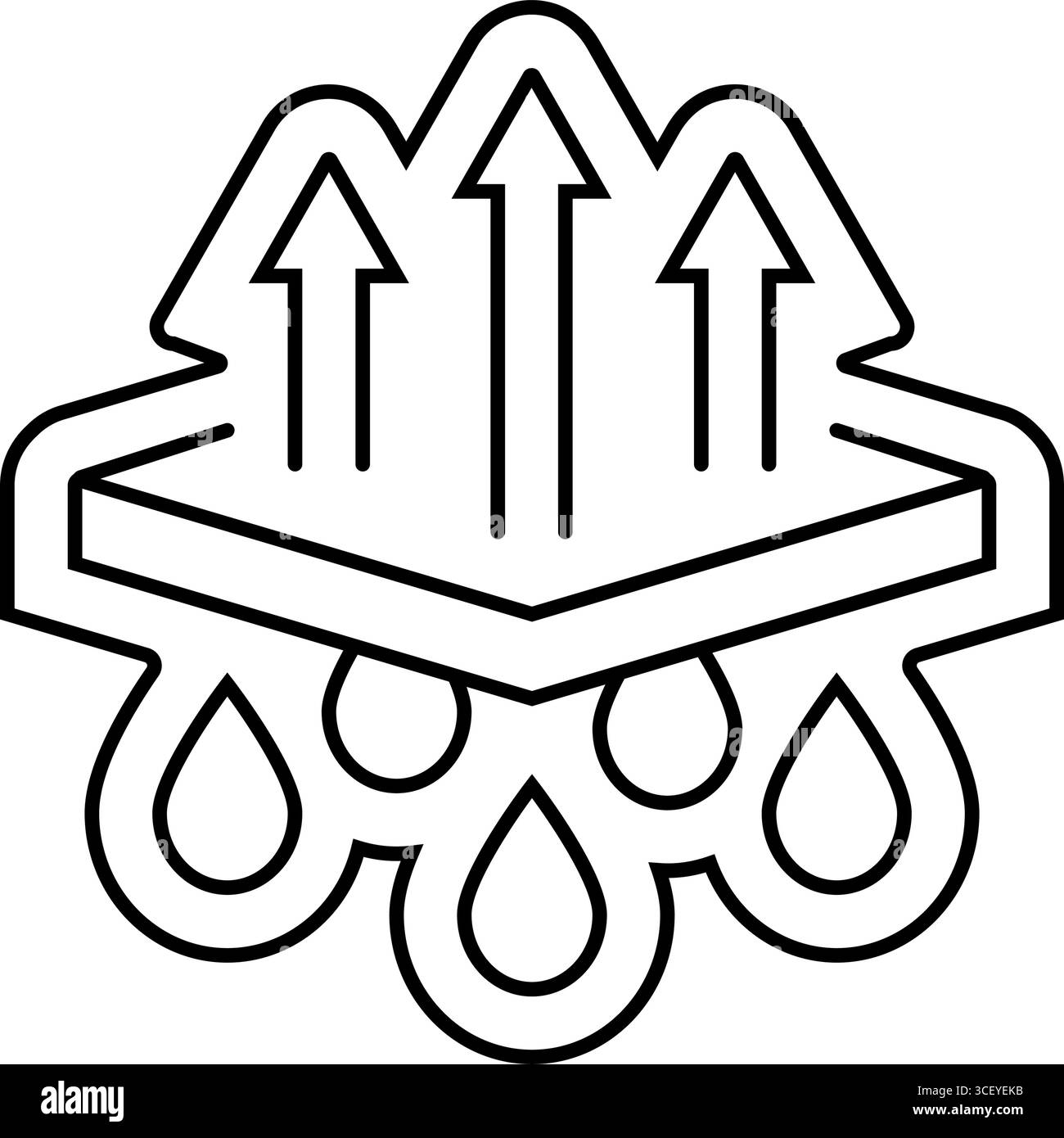 Durable material line icon Black and White Stock Photos & Images - Alamy