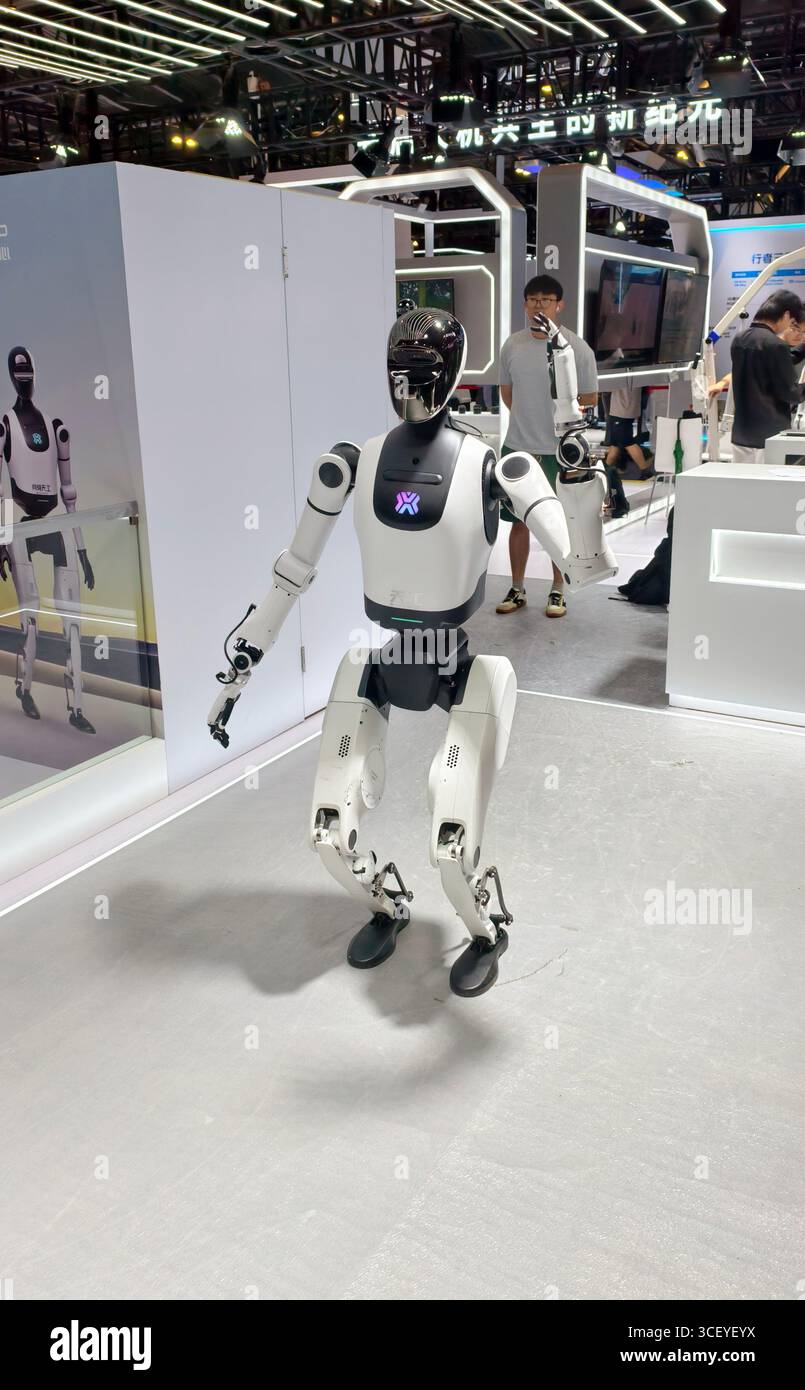 SHANGHAI, CHINA - JULY 26, 2025 - The "Tiangong" robot developed by the ...