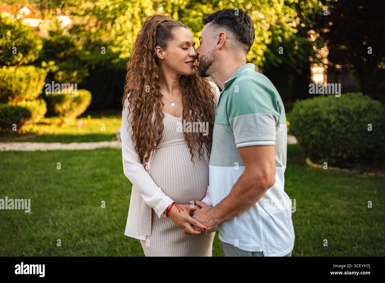 Expecting parents share tender hi-res stock photography and images - Alamy
