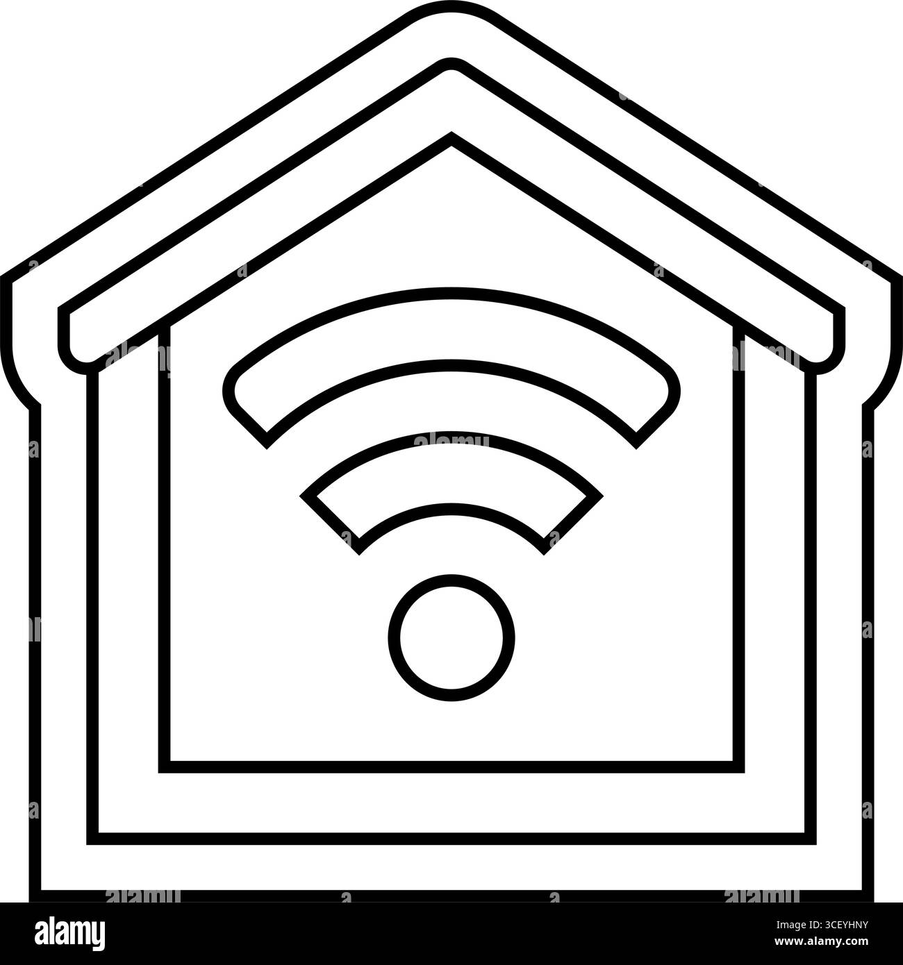 Smart home integration icon Cut Out Stock Images & Pictures - Alamy