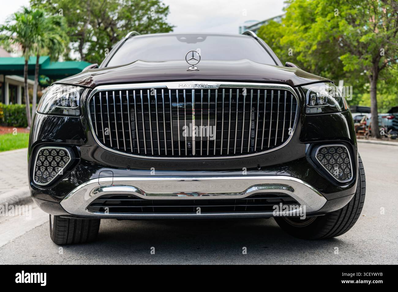 Miami, Florida, USA - July 13, 2025: Luxury SUV Mercedes Benz Maybach ...