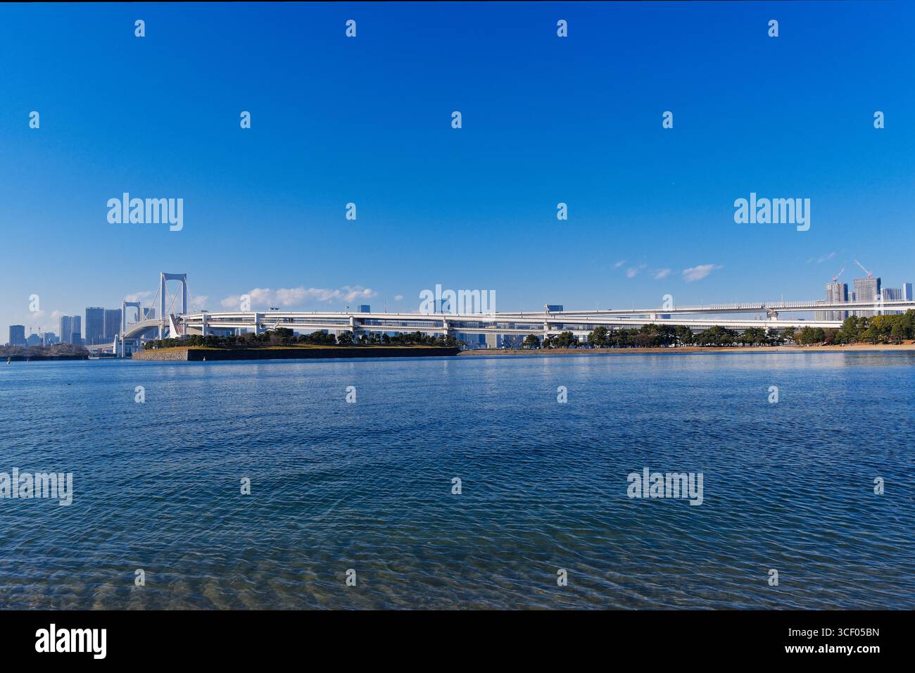 The Rainbow Bridge is a suspension bridge crossing northern Tokyo Bay ...
