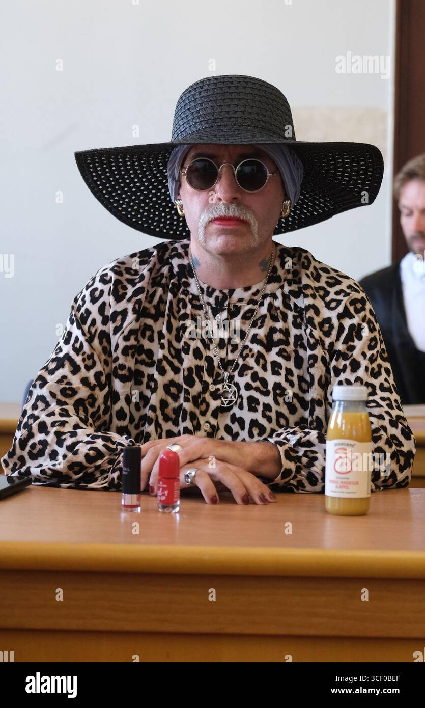 Marla-Svenja Liebich, a well-known right-wing extremist, sits in a ...