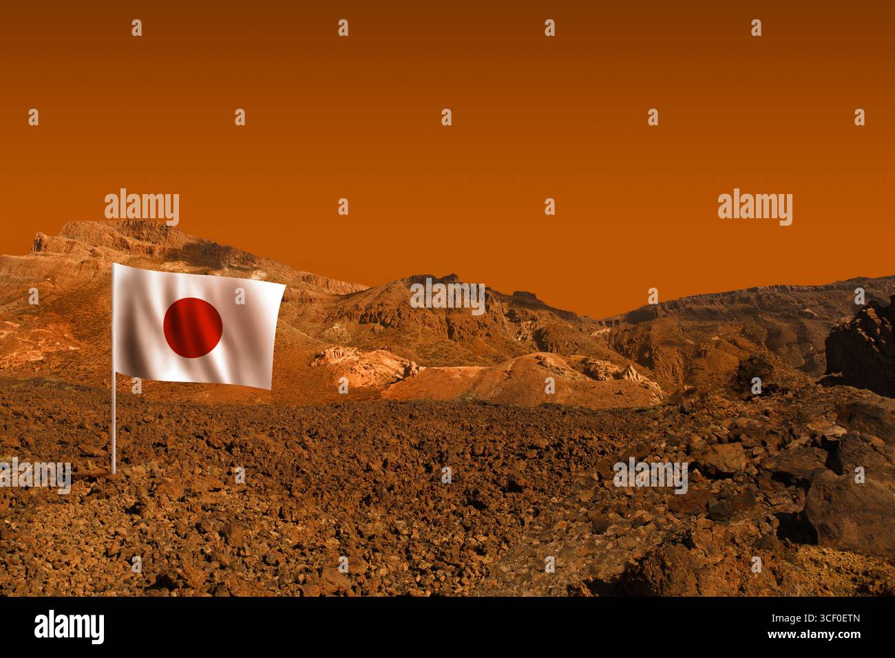 Mars surface japanese flag hi-res stock photography and images - Alamy