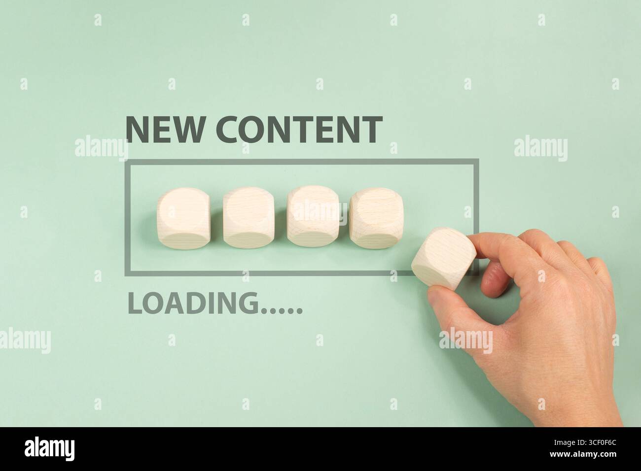 New Content Loading, Fresh Idea, Social Media Concept, Marketing ...