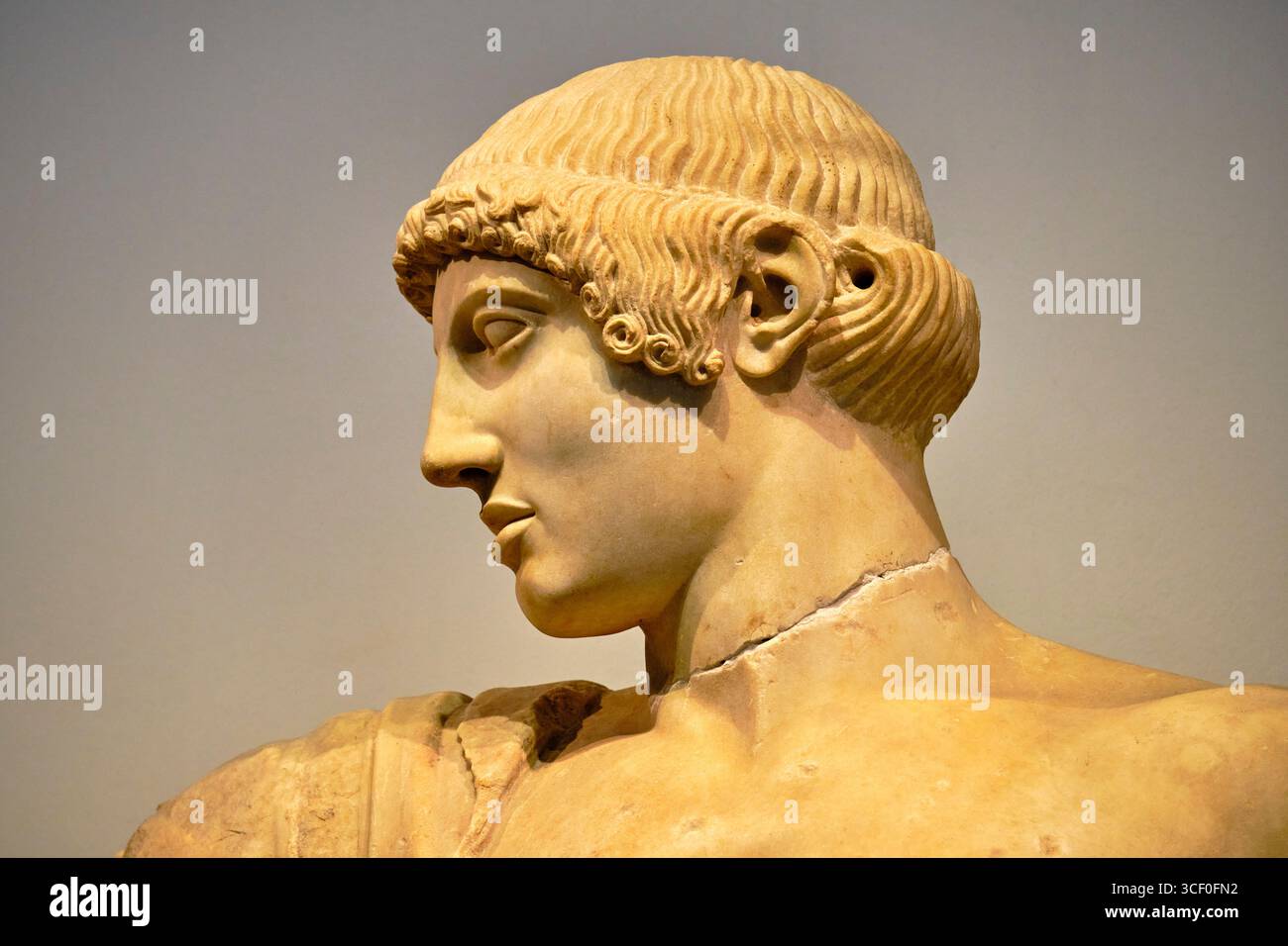Greece, Peloponnese, Olympia, Archaeological Museum, pediment of the ...