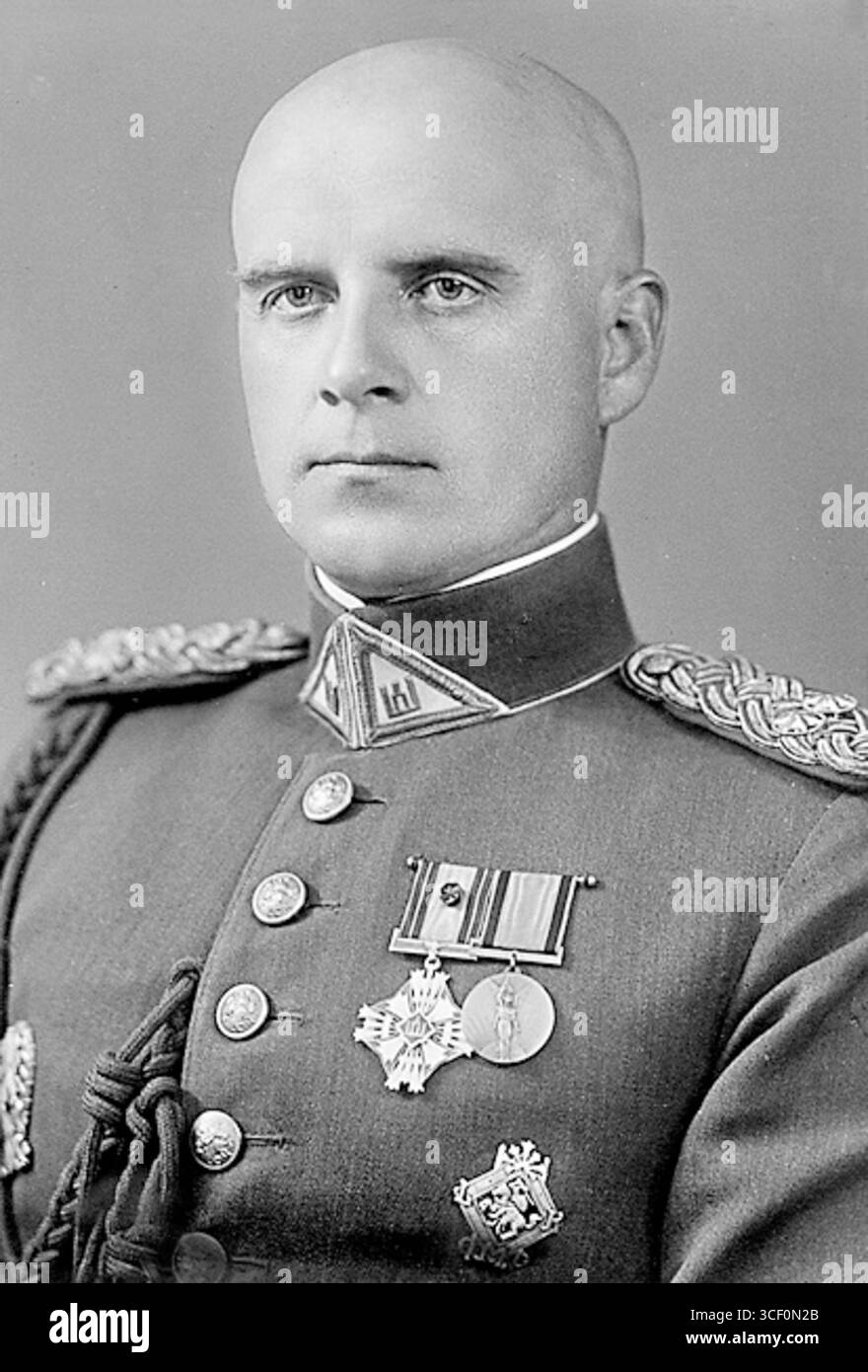 Antanas Simanas Rklaitis is pictured in his Lithuanian Army uniform ...