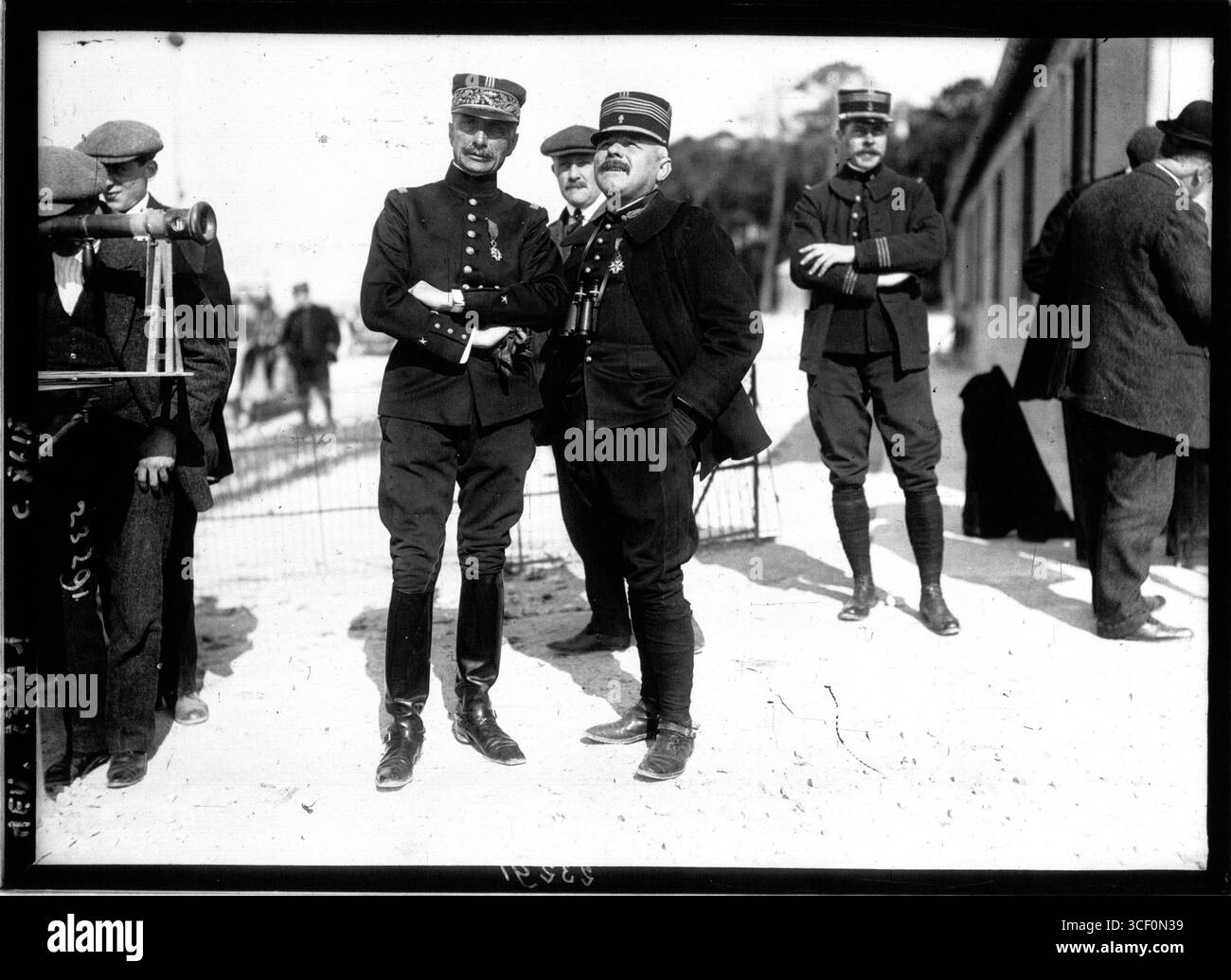 This image from April 1912 shows Colonel Estienne and General Herr at ...