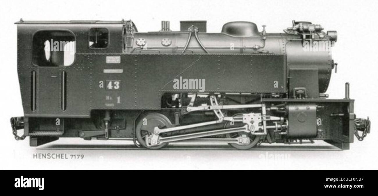 This photo shows the 'Hindenburg' model locomotive from Henschel ...