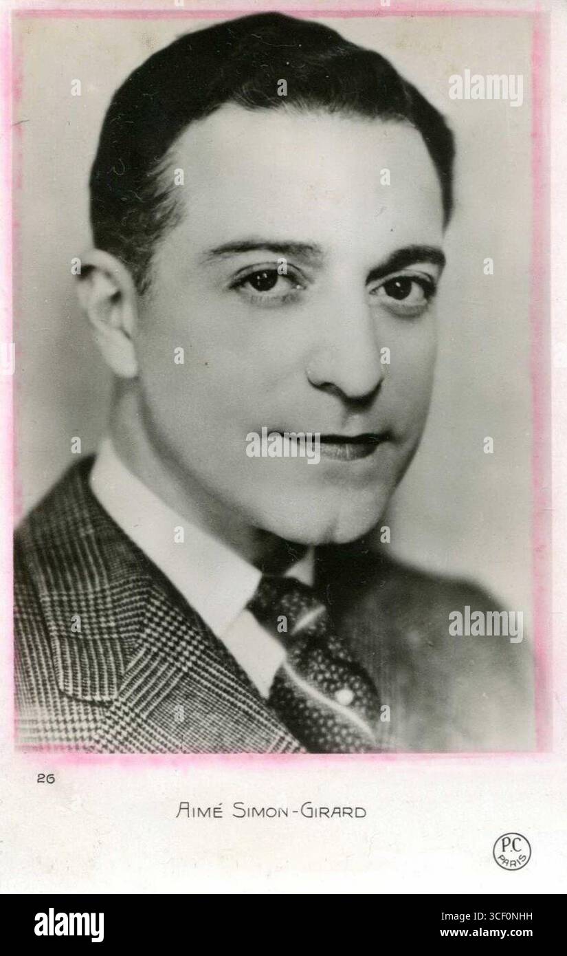 Aimé Simon-Girard, a French artist, captured in a portrait from the ...