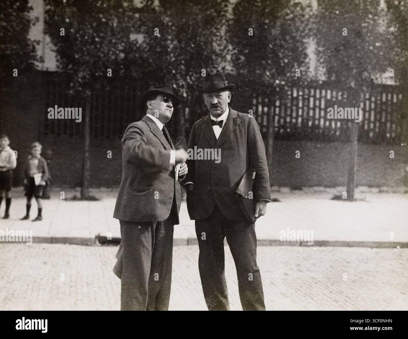 Architect H.A.J. Baanders and Dr. Gunning are pictured at the ...