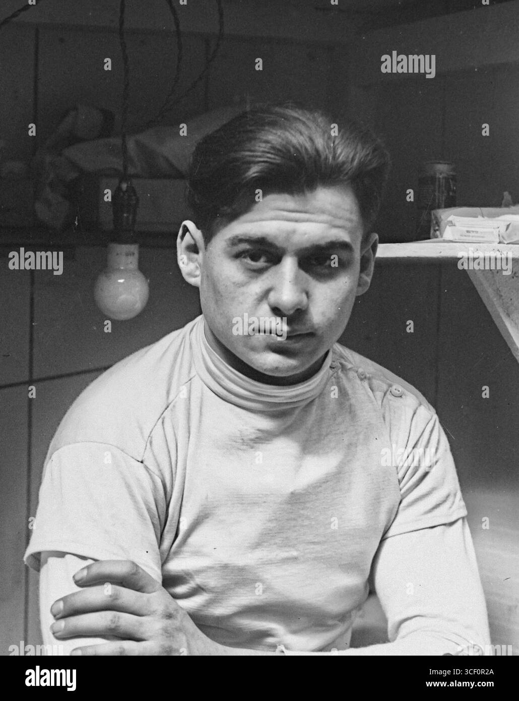 A cropped image of Gottfried Hürtgen during the Six Days of Paris in ...