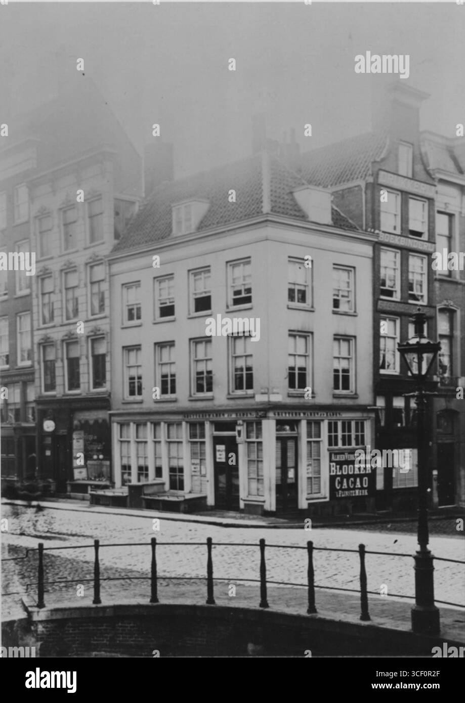 A photograph from 1901 depicting homes and a section of Hoenderbrug at ...
