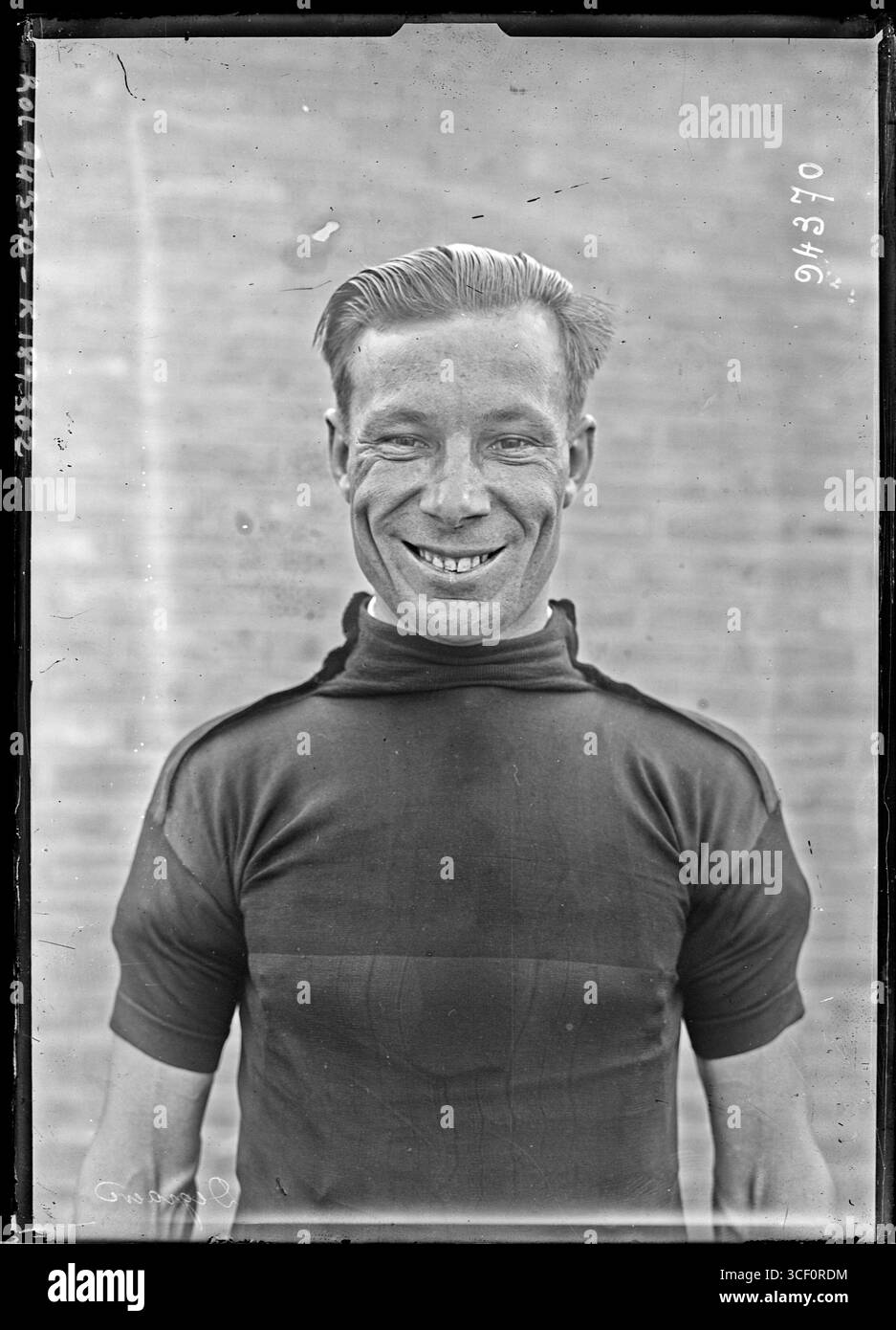 Athlete monochrome photograph early 20th century Black and White Stock ...