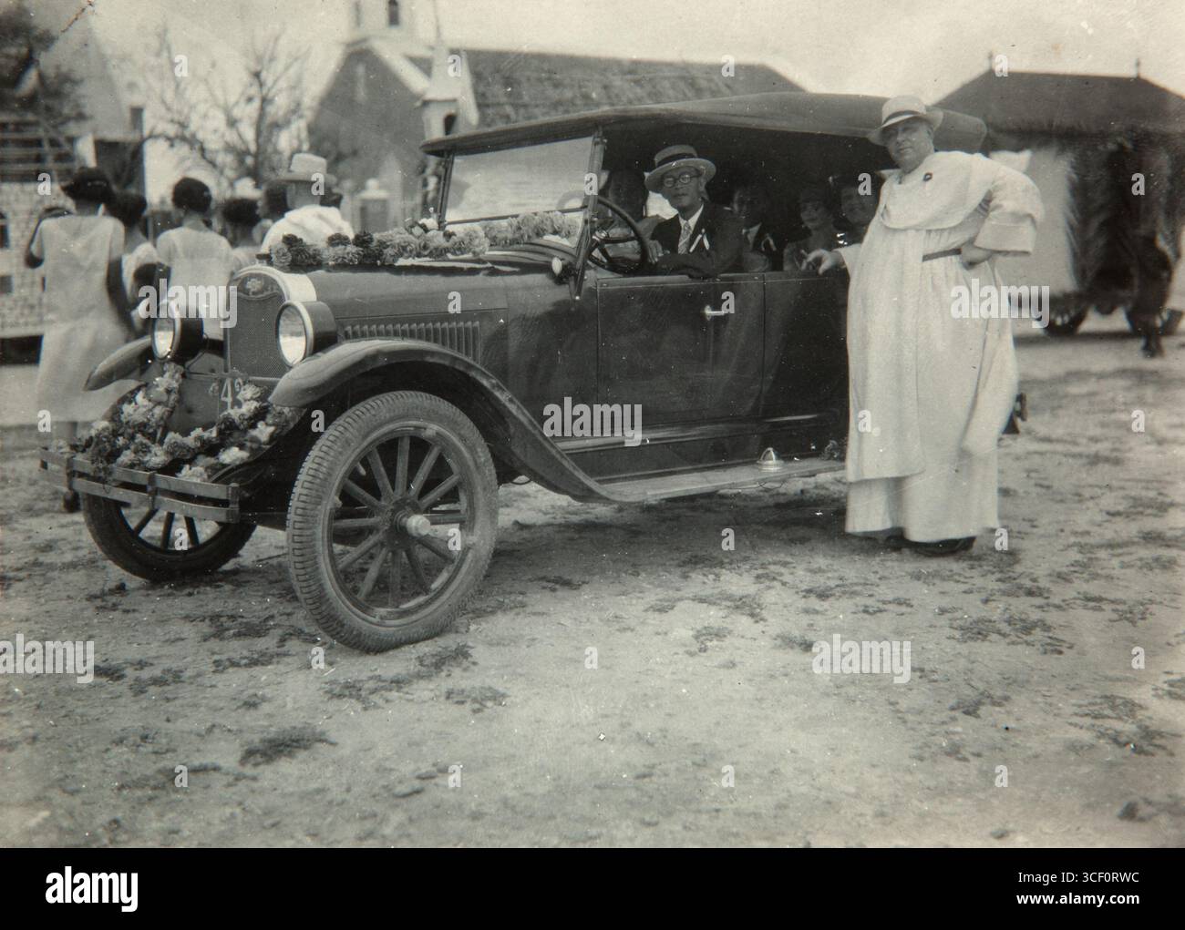 A parade during the centennial celebration of the Saint Bernardus ...