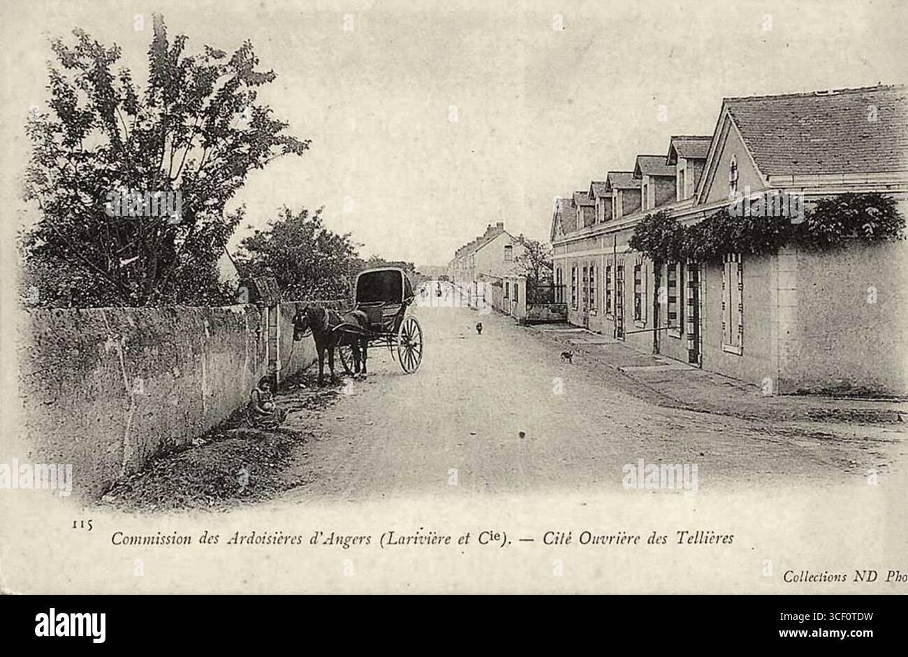 The Commission of Slate Quarries in Angers, and the workers' housing at ...
