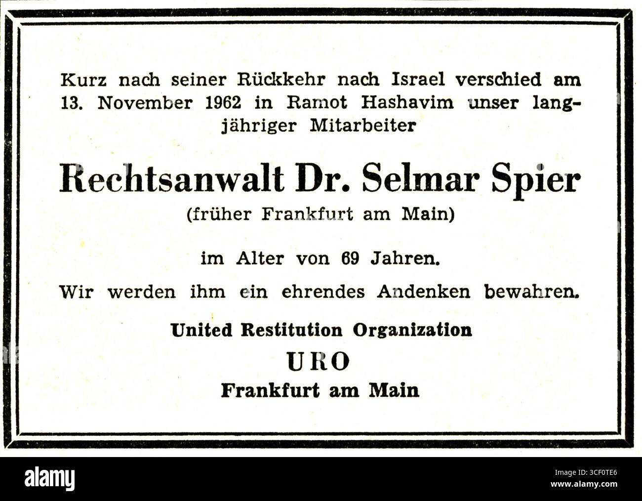 Dr selmar spier hi-res stock photography and images - Alamy