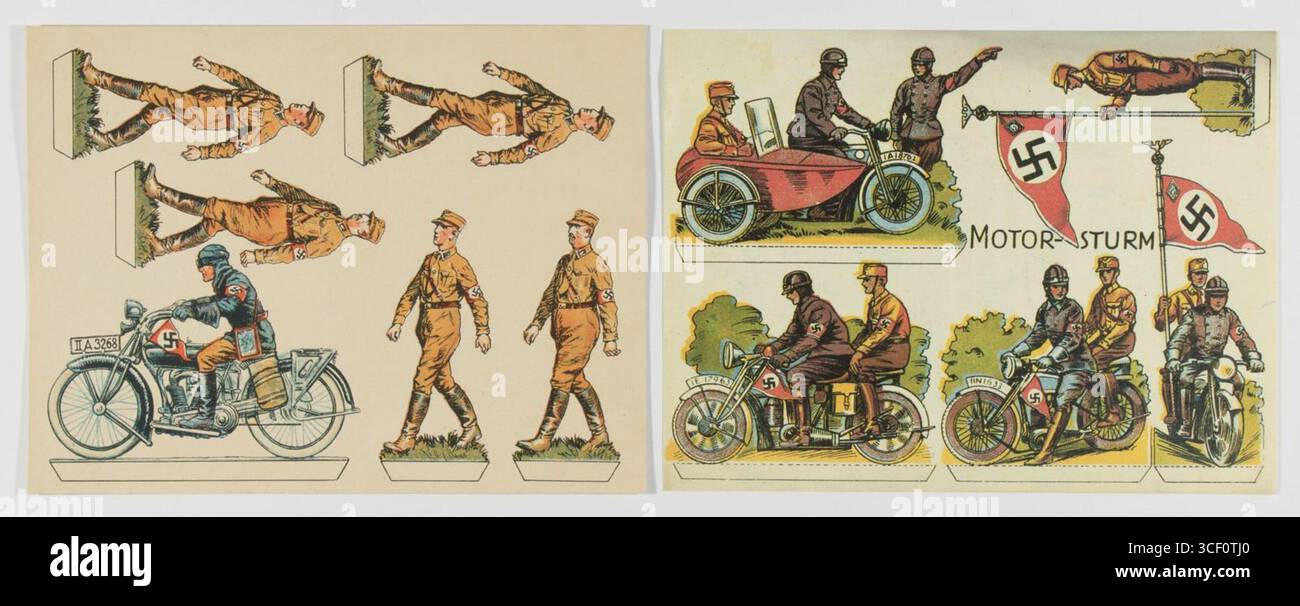 Uncut paper figurines hi-res stock photography and images - Alamy