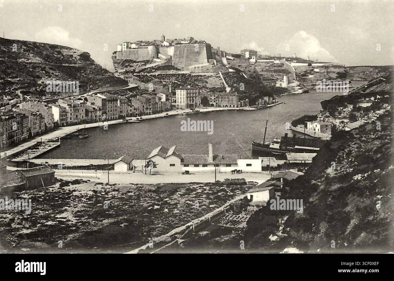 This photograph from circa 1900-1910 offers a view of Bonifacio's port ...