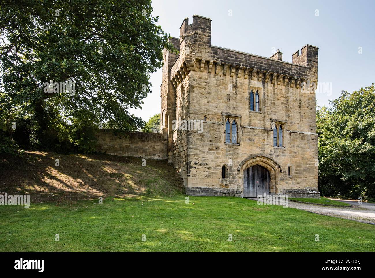 Gatehouse remnants of castle in Morpeth restored by the Landmark Trust ...