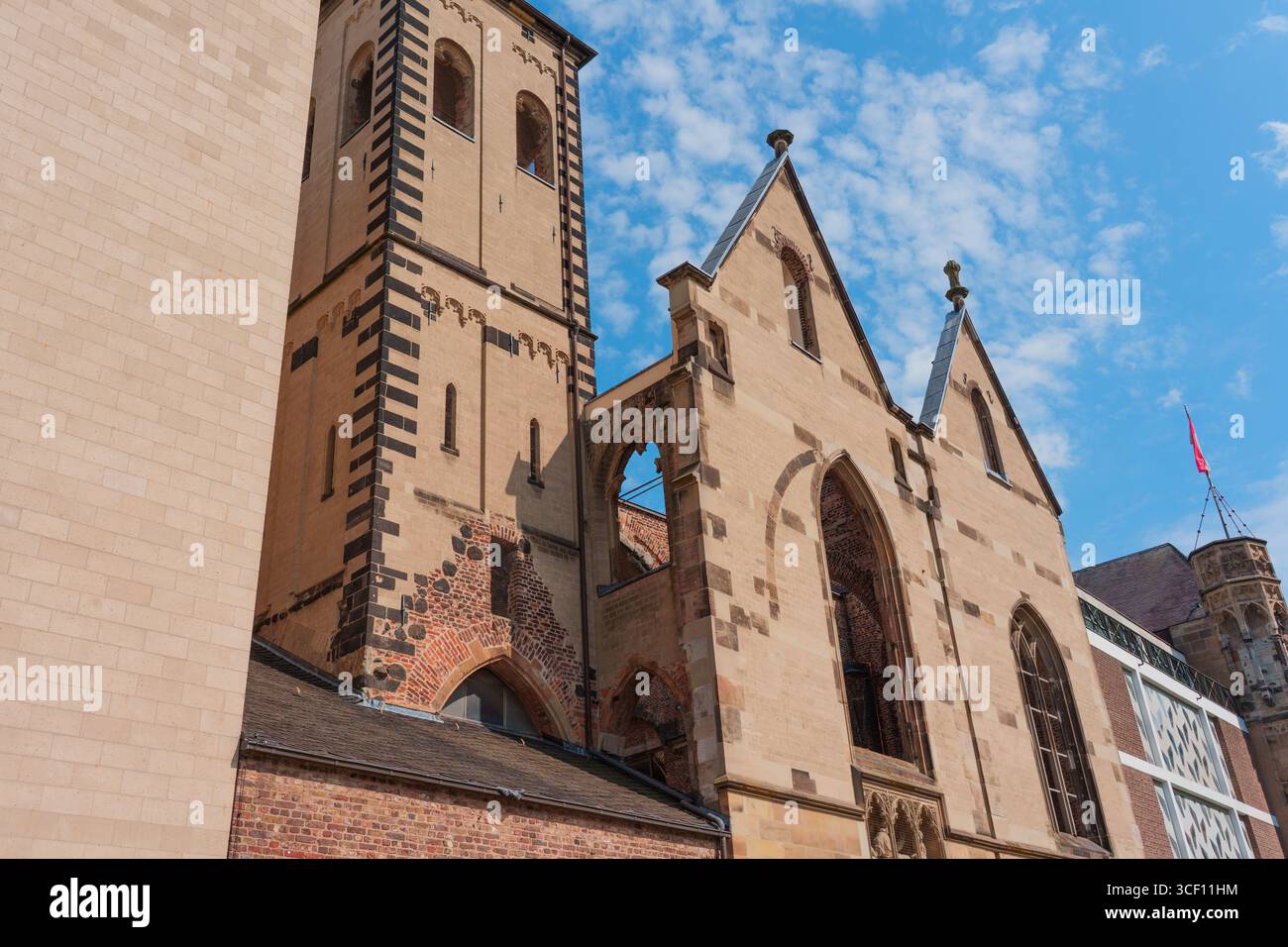 Cologne, Germany - June 15, 2025: Detailed view of the Alt St. Alban ...