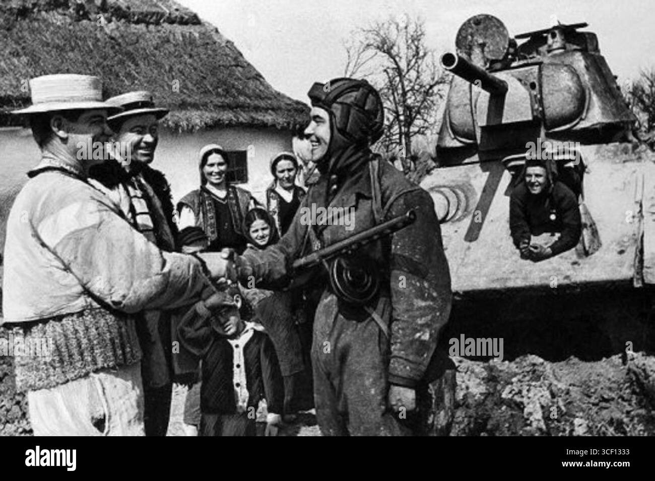 In the summer of 1944, Soviet soldiers (Carristi) met with Romanian ...