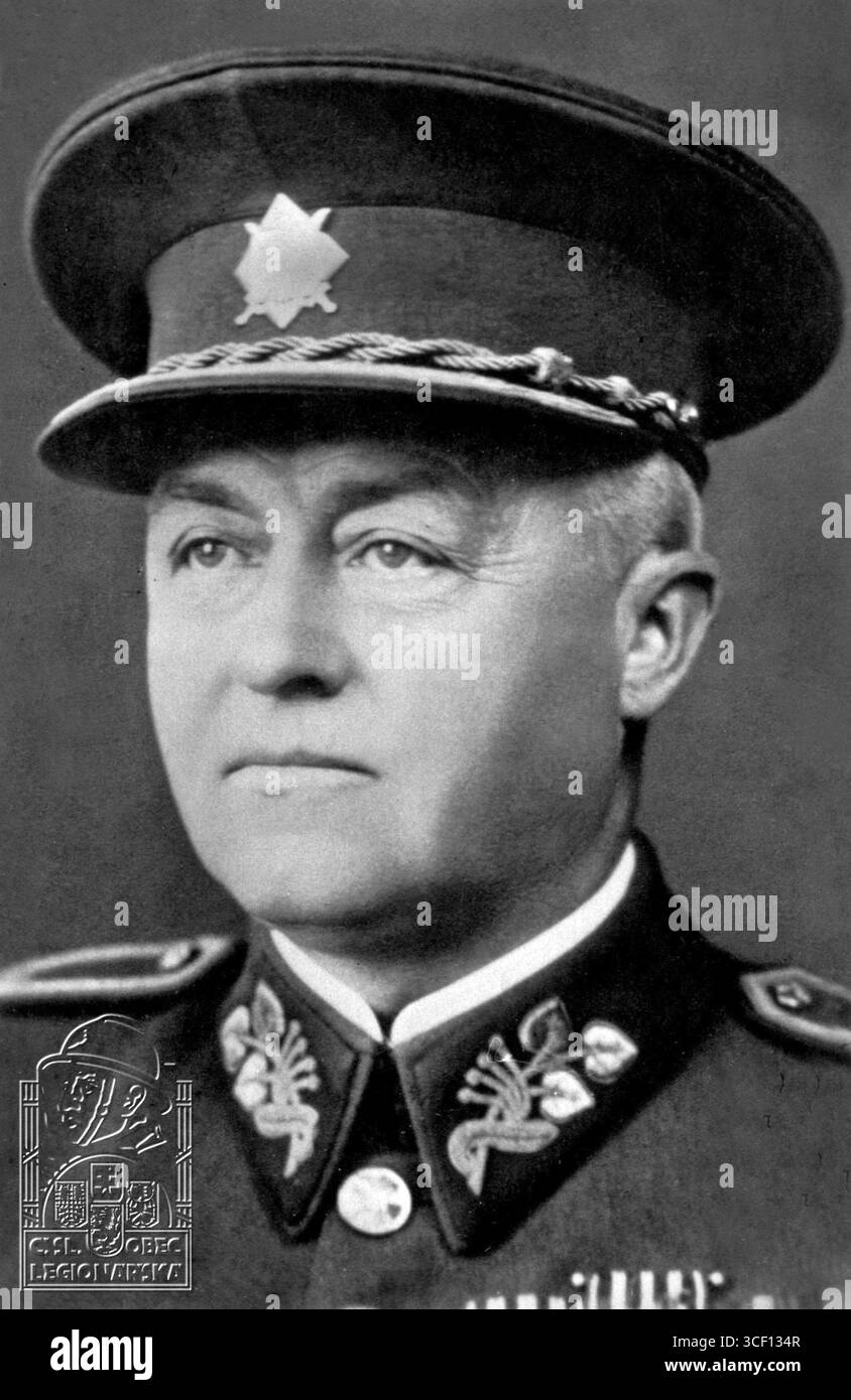 This historical photo features General Hugo Vojta, a key figure in the ...