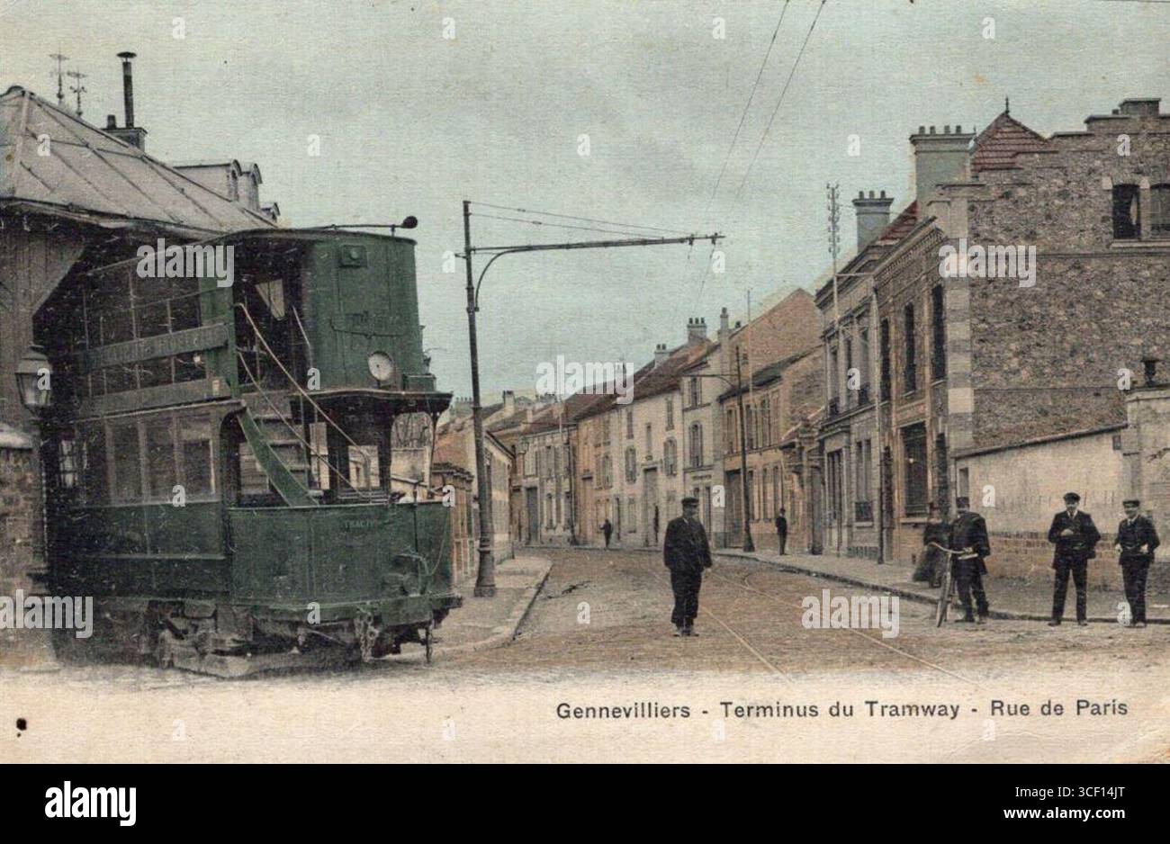 This photograph from the early 1900s shows the tramway terminus on Rue ...