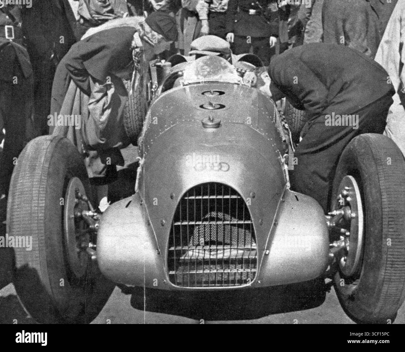 A photograph of the Auto Union Type B, taken on June 12, 1935, at the ...