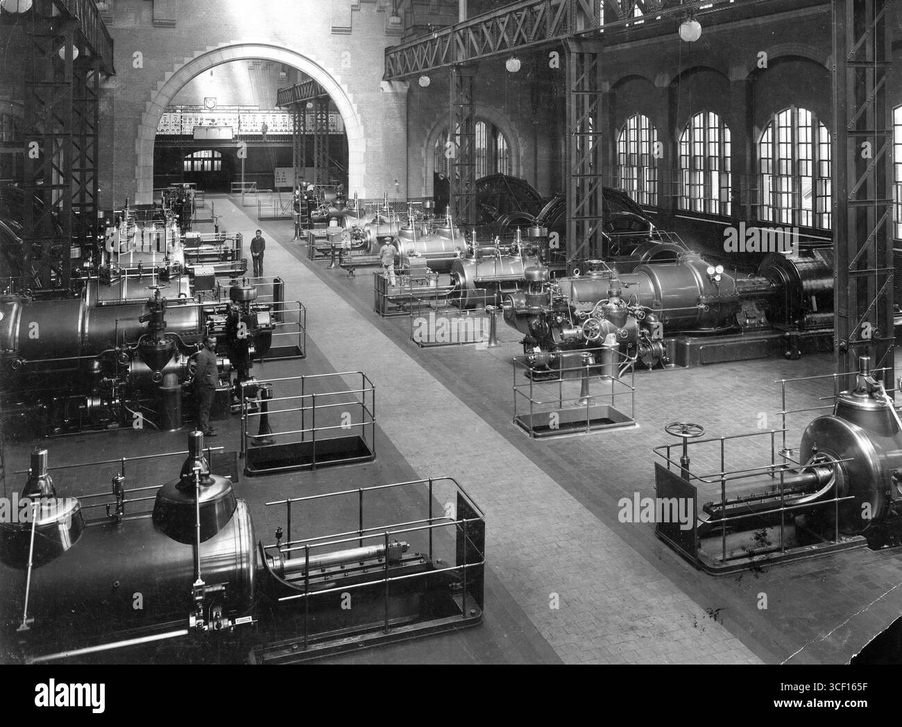 A 1913 photograph of a modern municipal power plant at Hoogte Kadijk ...