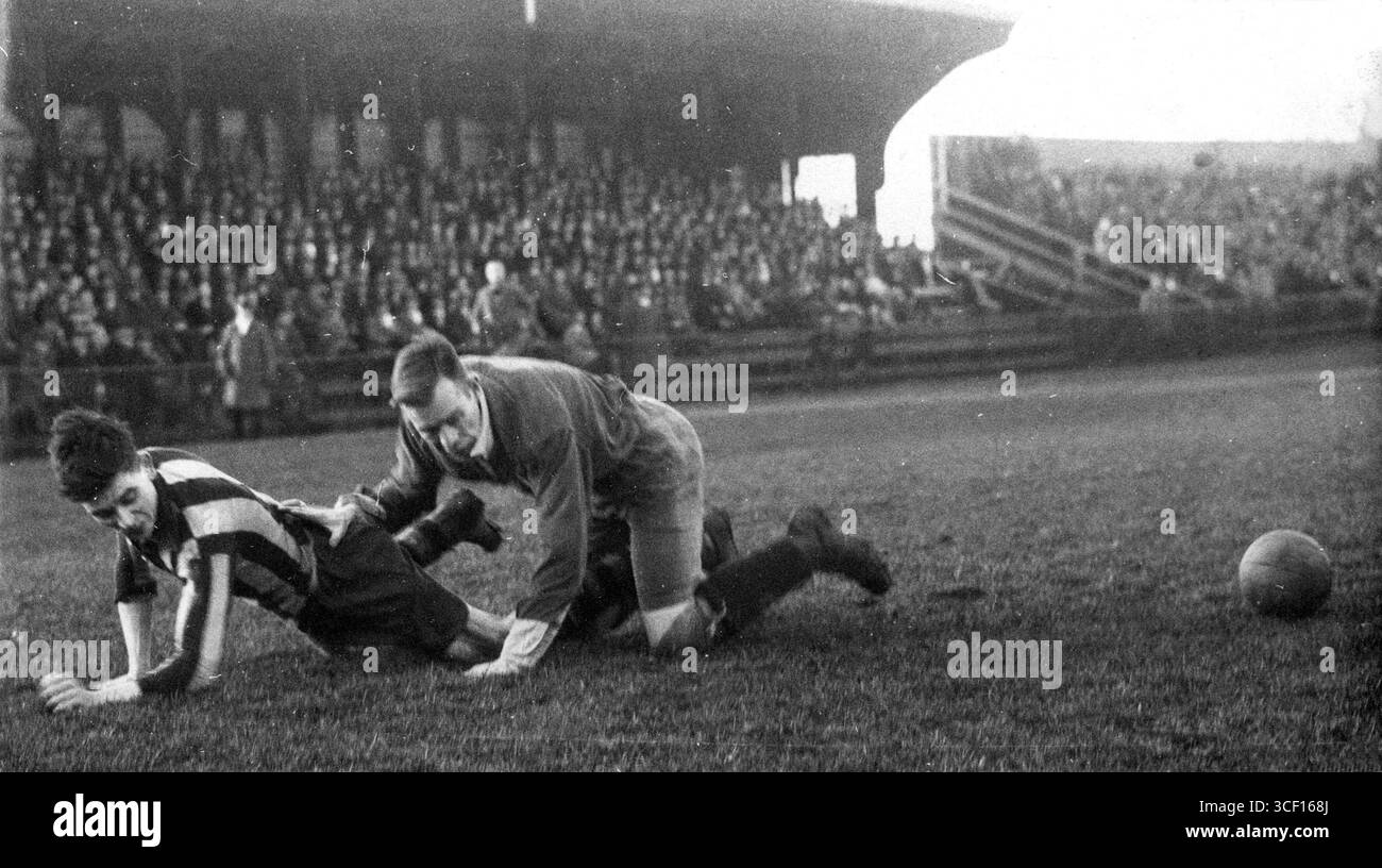A football match at Haarlemsche Football Club in Haarlem, Netherlands ...
