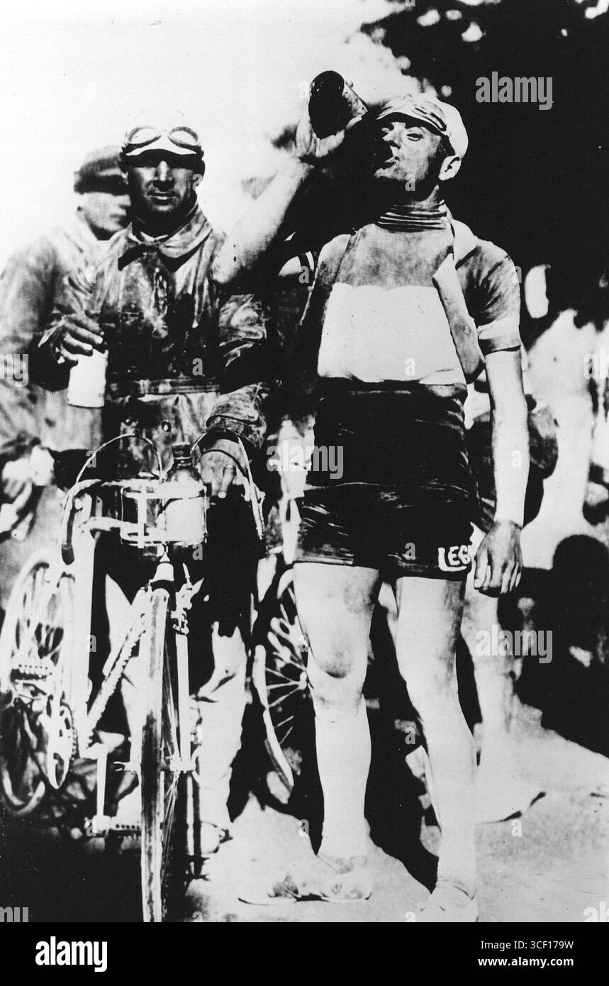 Italian cyclist Alfredo Binda, pictured at 22 in Marseille in 1924, was ...