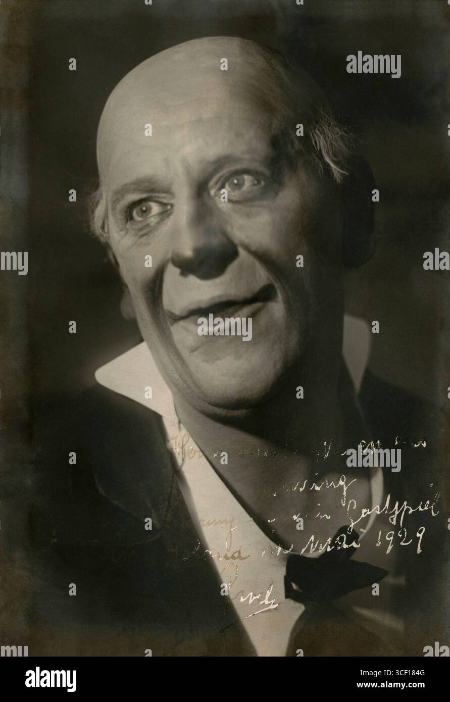 Grock, the Swiss clown, composer, and musician, known by his real name ...