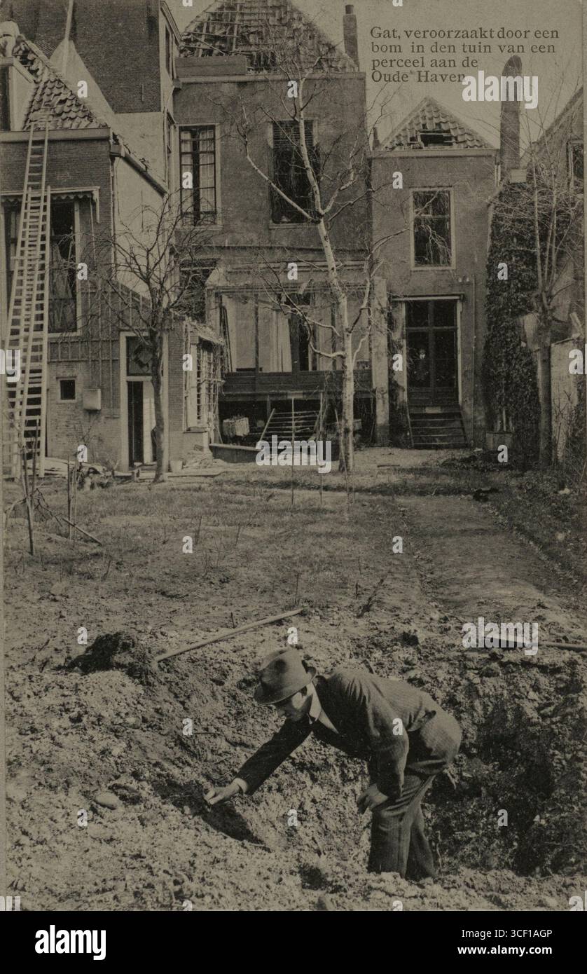 A World War I propaganda postcard from 1917 depicts the bombing of ...